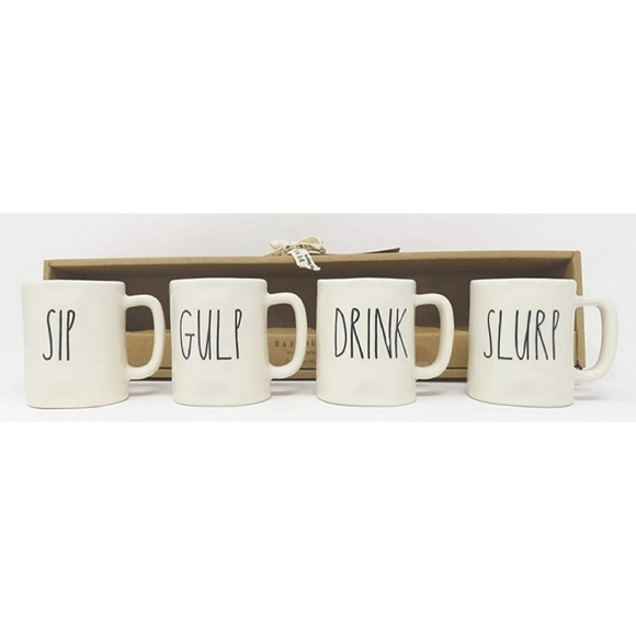 Rae Dunn | Kitchen | Rae Dunn Espresso Mugs Nib Sip Gulp Drink Slurp ...